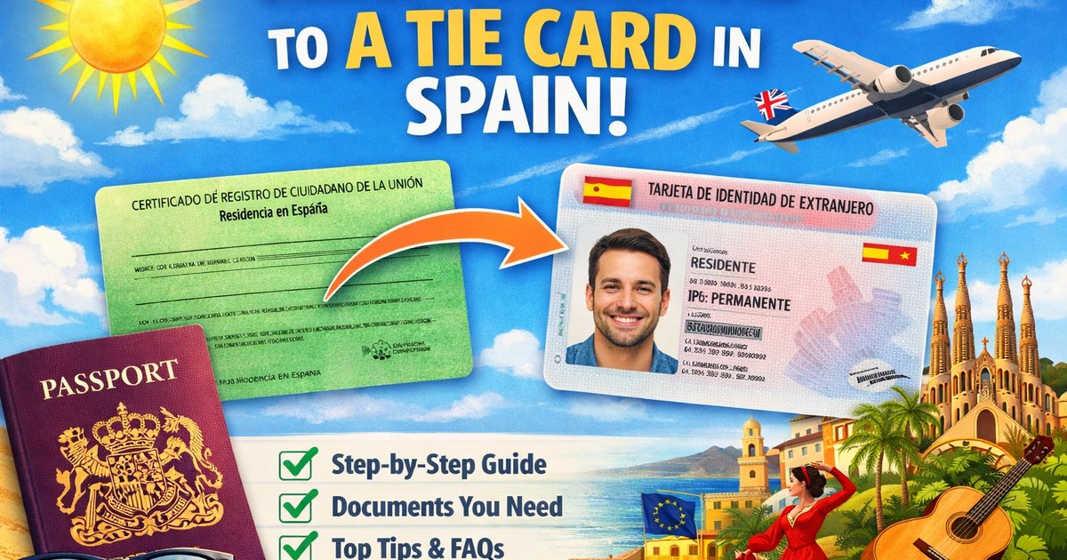 How to Change Your Green Residency Card to a TIE Card in Spain (UK ...